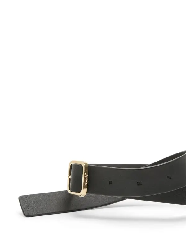 Marsèll Quadra Leather Belt - Black