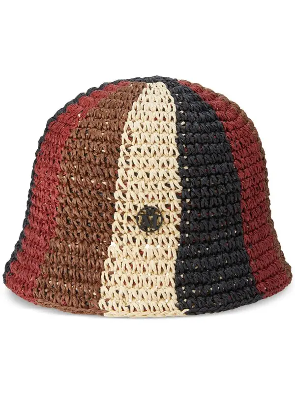 MAISON MICHEL Pablo Bucket Hat - Brown