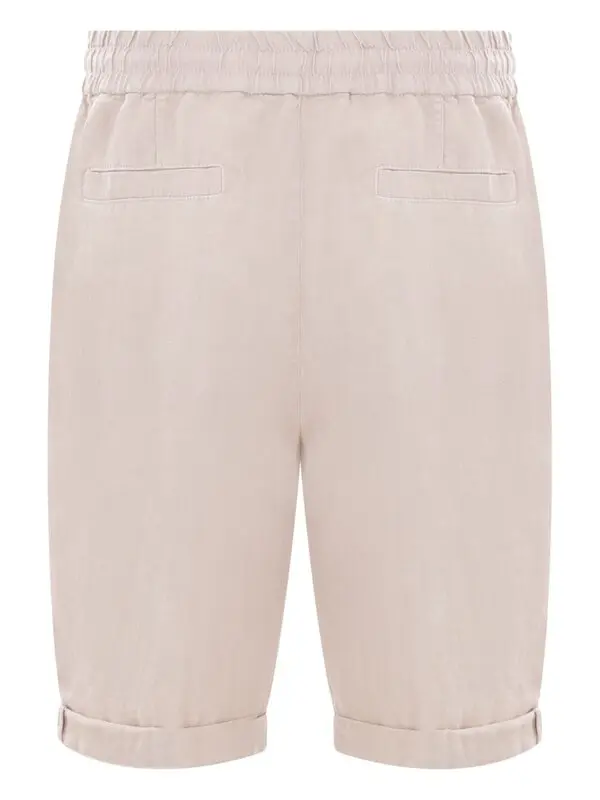 Brunello Cucinelli Linen Track Shorts - Neutrals