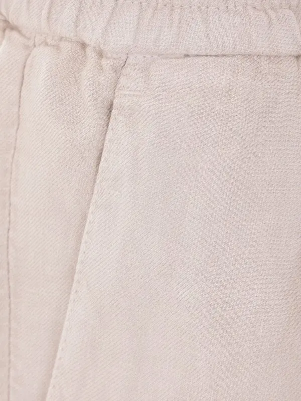 Brunello Cucinelli Linen Track Shorts - Neutrals