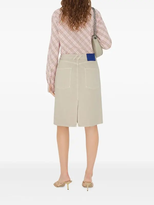 Burberry Denim Skirt - Neutrals