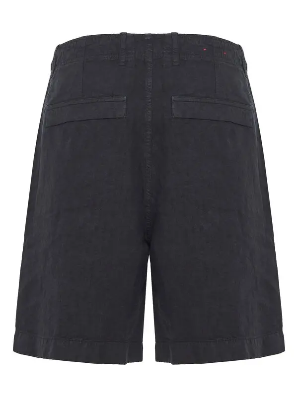 Eleventy Pocketed Linen Shorts