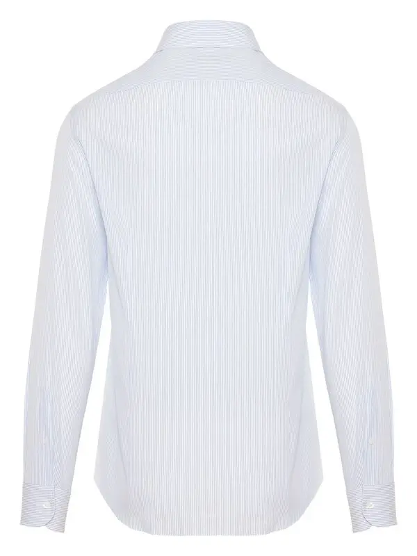 Corneliani Striped Button-up Shirt - Blue