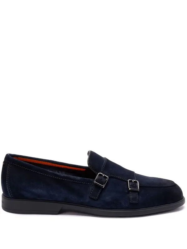 Santoni Suede Loafers - Blue