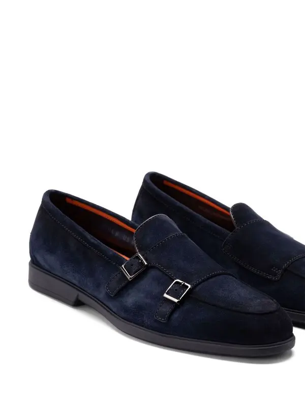 Santoni Suede Loafers - Blue