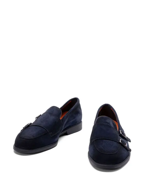 Santoni Suede Loafers - Blue