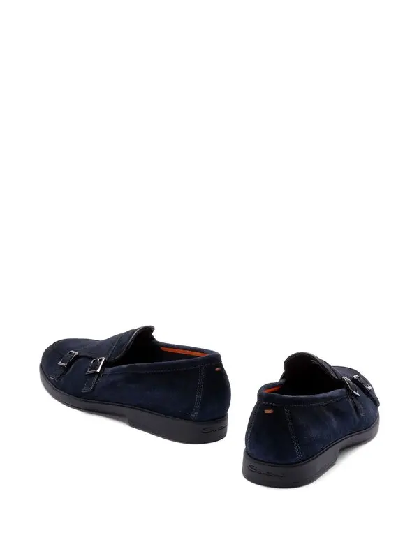 Santoni Suede Loafers - Blue