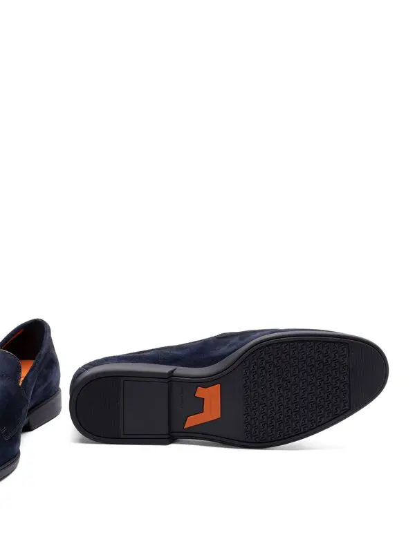 Santoni Suede Loafers - Blue
