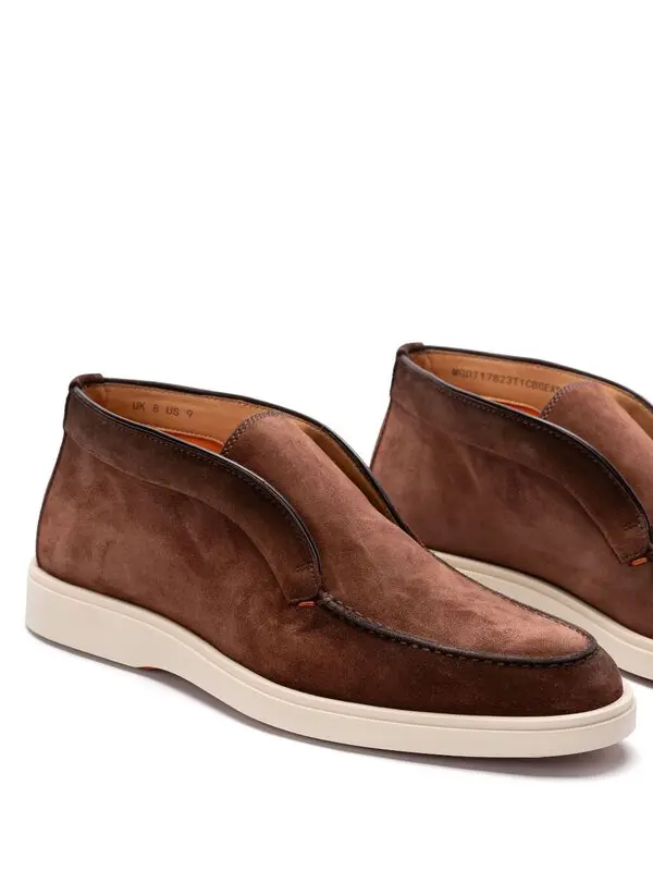 Santoni Suede Boots - Brown