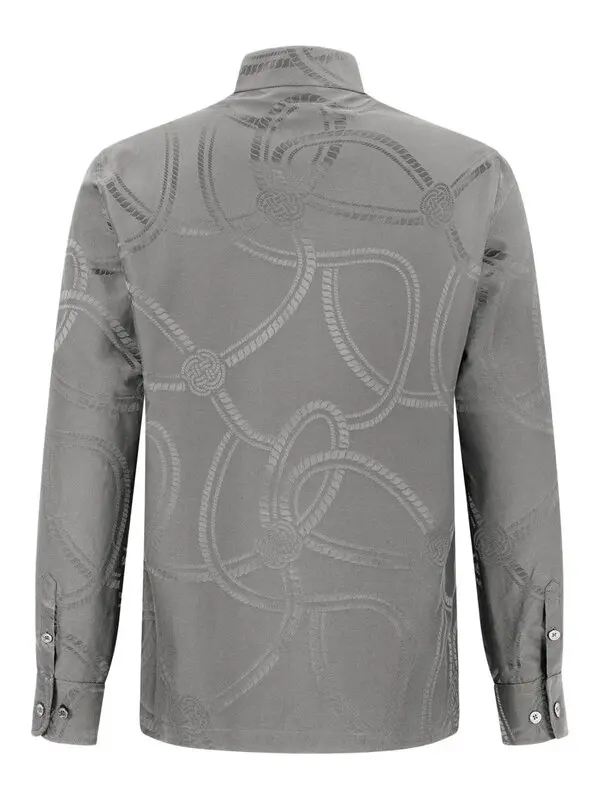 Shanghai Tang Patterned-jacquard Shirt