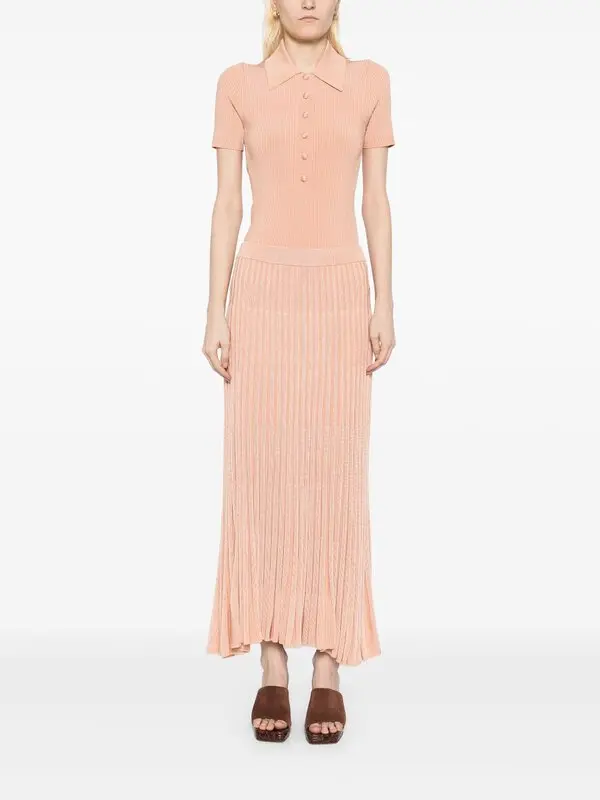 Zimmermann Pleated Midi Skirt - Neutrals