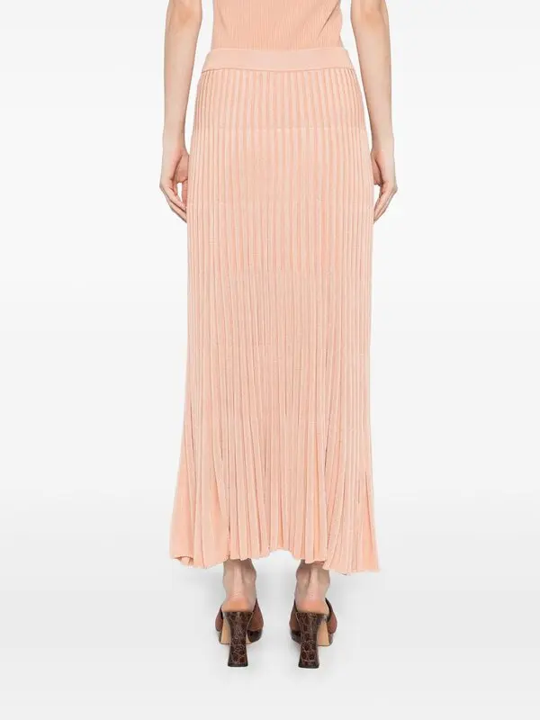 Zimmermann Pleated Midi Skirt - Neutrals