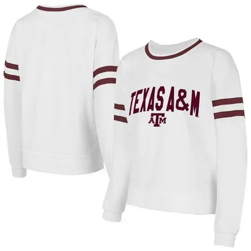 CONCEPTS SPORT Texas A&m Aggies Arch Over Long Sleeve T-shirt - White