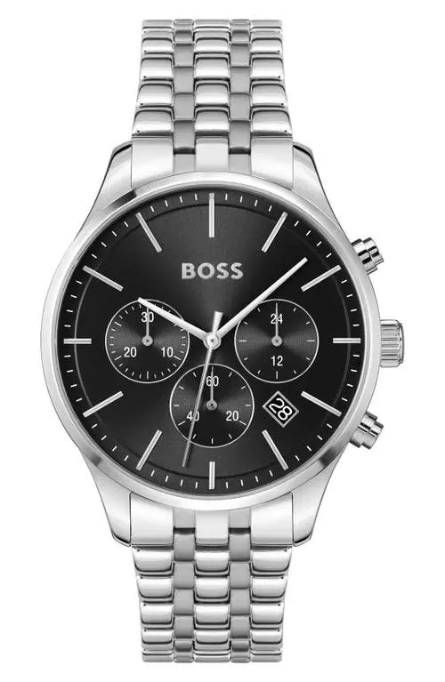 BOSS Avery Chronograph Bracelet Watch - Black