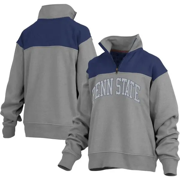 PRESSBOX Penn State Nittany Lions Avon Fleece Quarter-zip Jacket