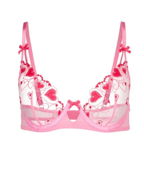 ADORE ME Esmay Unlined Plunge Bra - Medium Pink