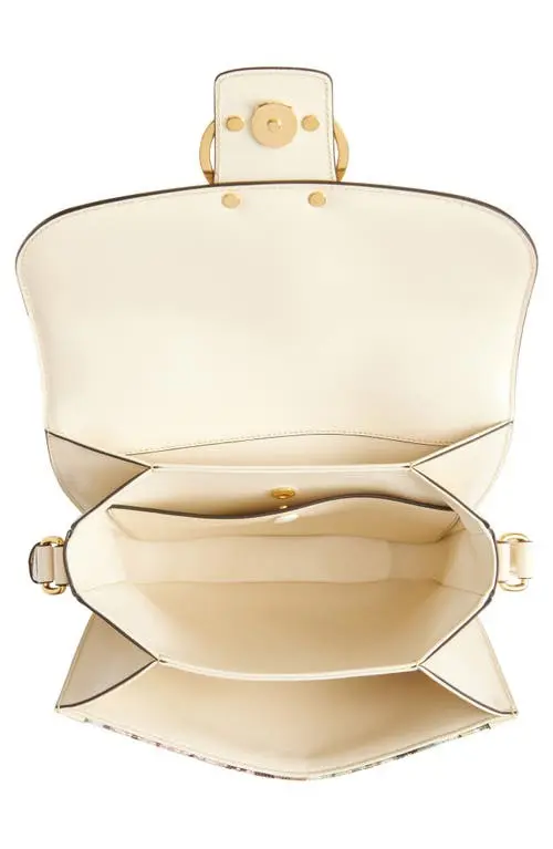 Valentino Garavani 9to5 Embroidered Jacquard Shoulder Bag - White Multi