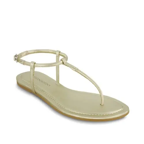 Bernardo Hercu T-strap Sandal - Champagne