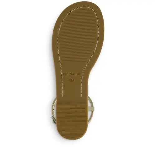 Bernardo Hercu T-strap Sandal - Champagne
