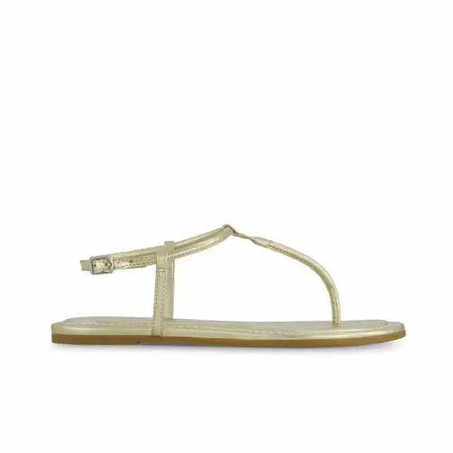 Bernardo Hercu T-strap Sandal - Champagne