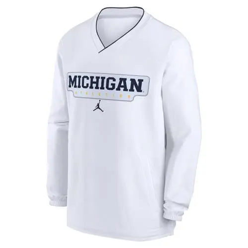 JORDAN BRAND Michigan Wolverines 2024 Sideline Pullover Windshirt
