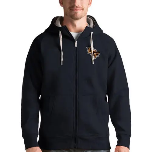 ANTIGUA Ucf Knights Victory Full-zip Hoodie - Charcoal