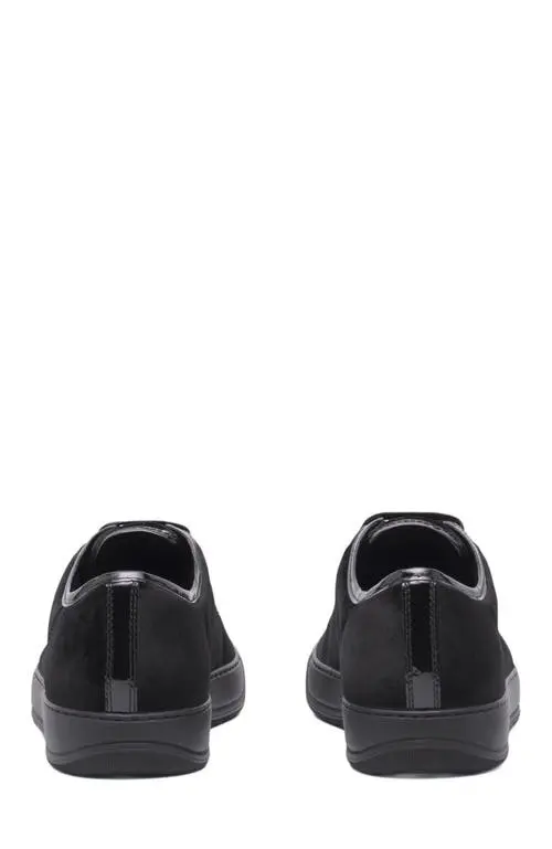 LANVIN Dbb1 Velvet And Patent Leather Sneakers - Black/black