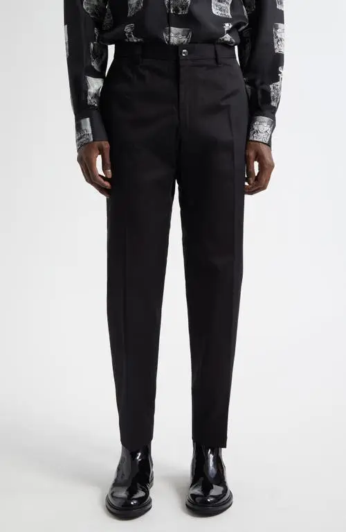 Dolce & Gabbana Straight Leg Stretch Cotton Pants
