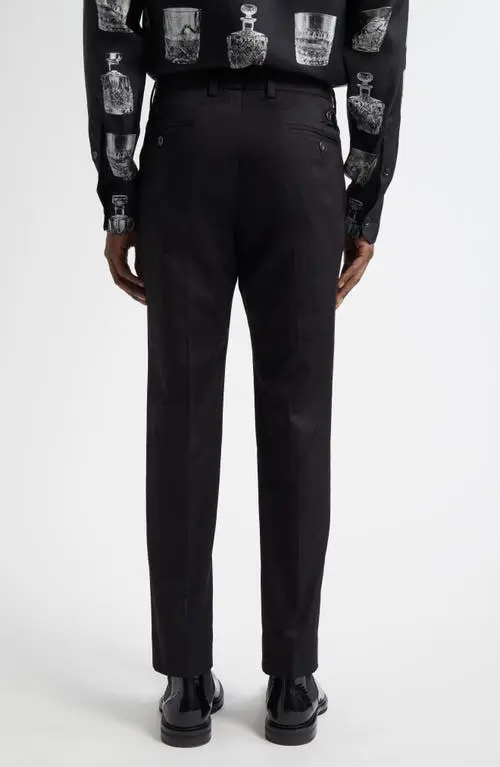 Dolce & Gabbana Straight Leg Stretch Cotton Pants