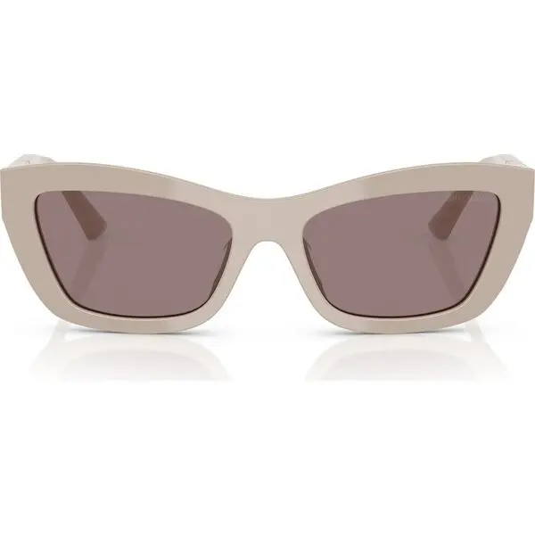 JIMMY CHOO 54mm Cat Eye Sunglasses - Brown