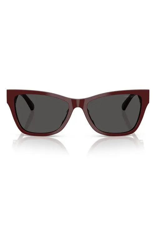 JIMMY CHOO 55mm Pillow Sunglasses - Red