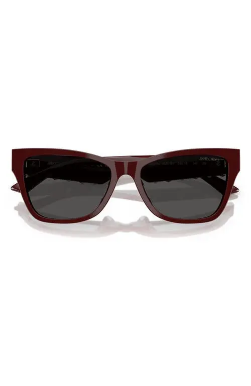 JIMMY CHOO 55mm Pillow Sunglasses - Red