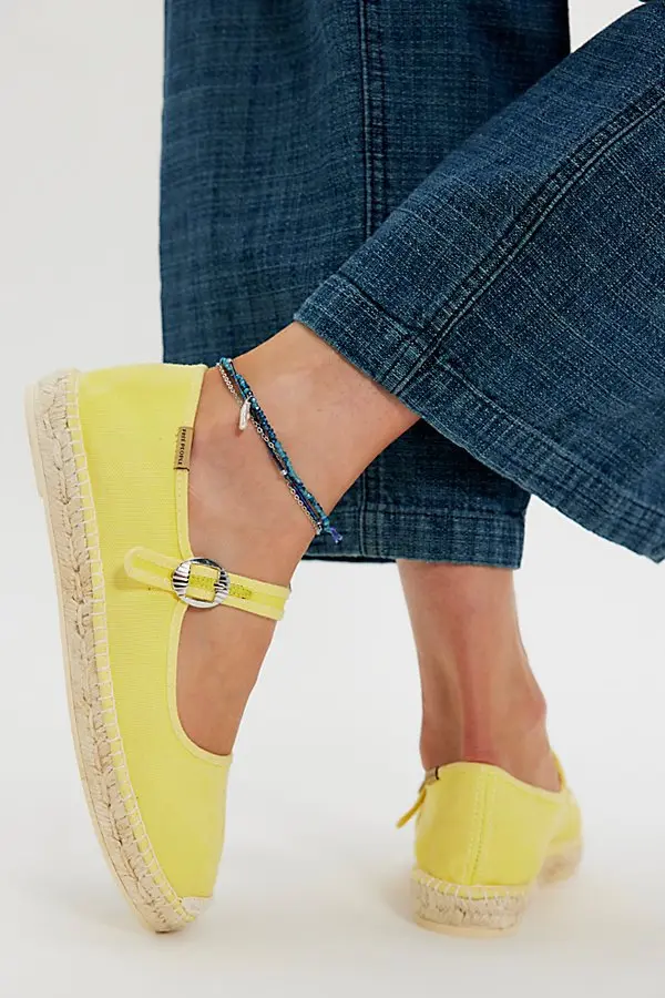 Free People Oasis Mary Jane Espadrilles - Sunkissed Yellow