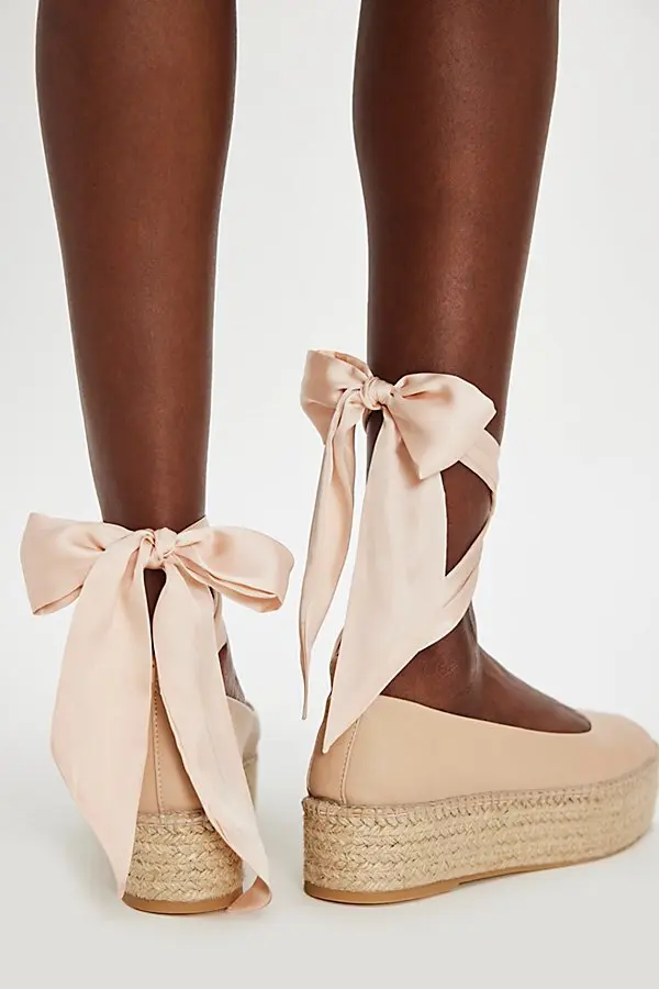 Free People Starboard Wrap Espadrilles - Light Tan