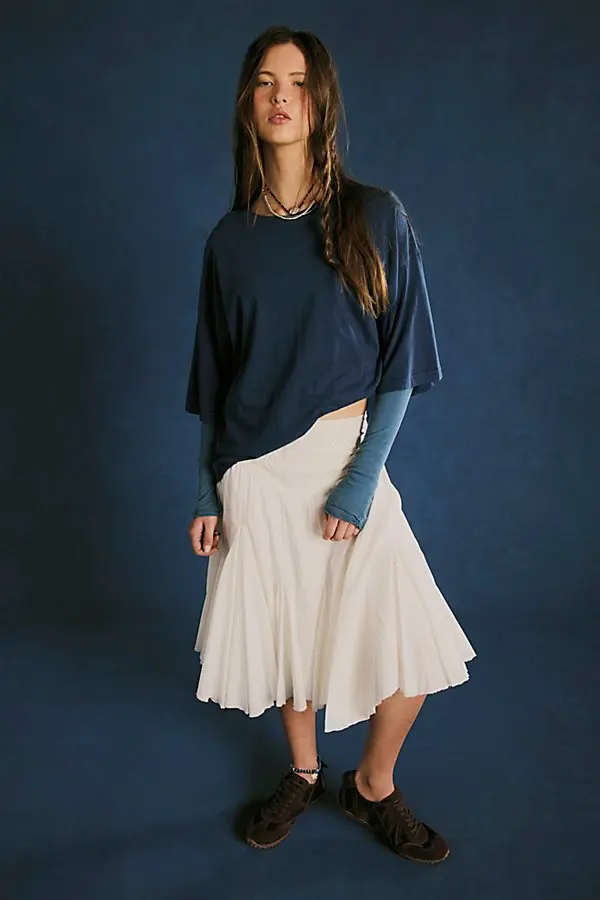 Free People We The Free Perfect Oversized Tee - Dark Denim