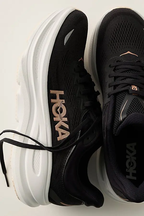 HOKA® Bondi 9 Sneakers - Black Daisy