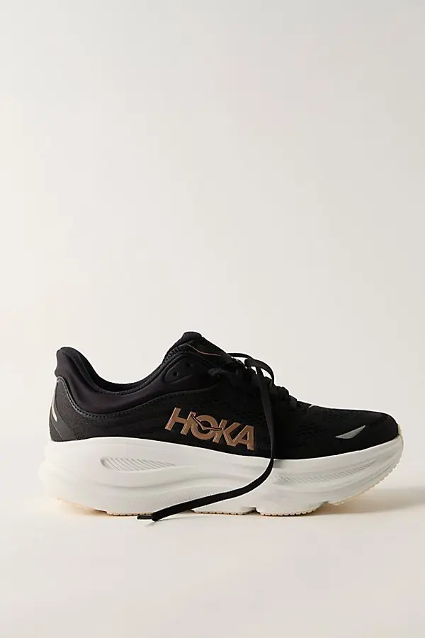 HOKA® Bondi 9 Sneakers - Black Daisy