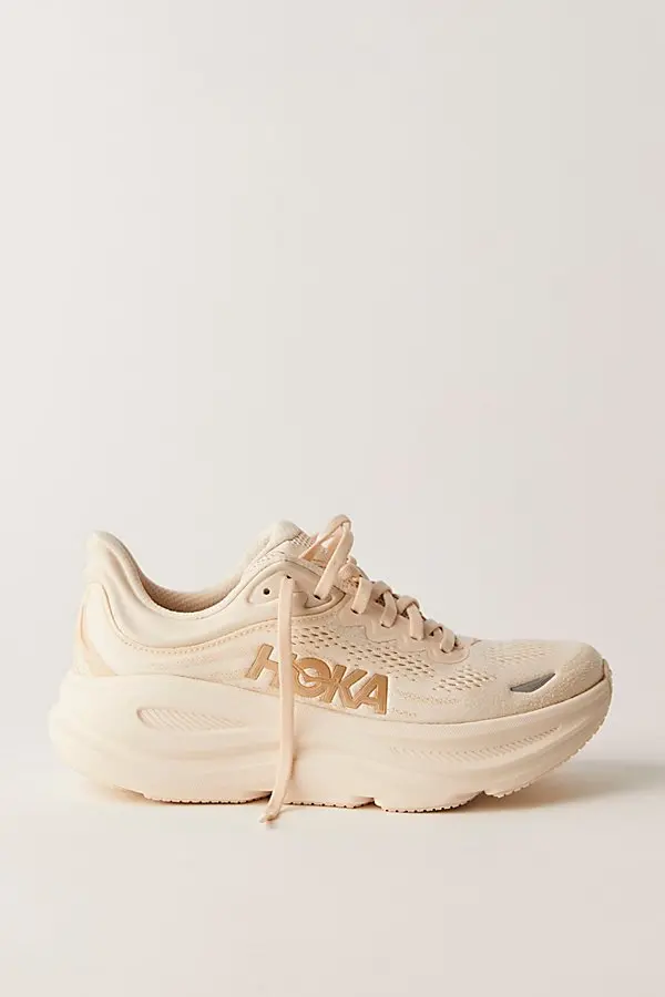 HOKA® Bondi 9 Sneakers - Cream