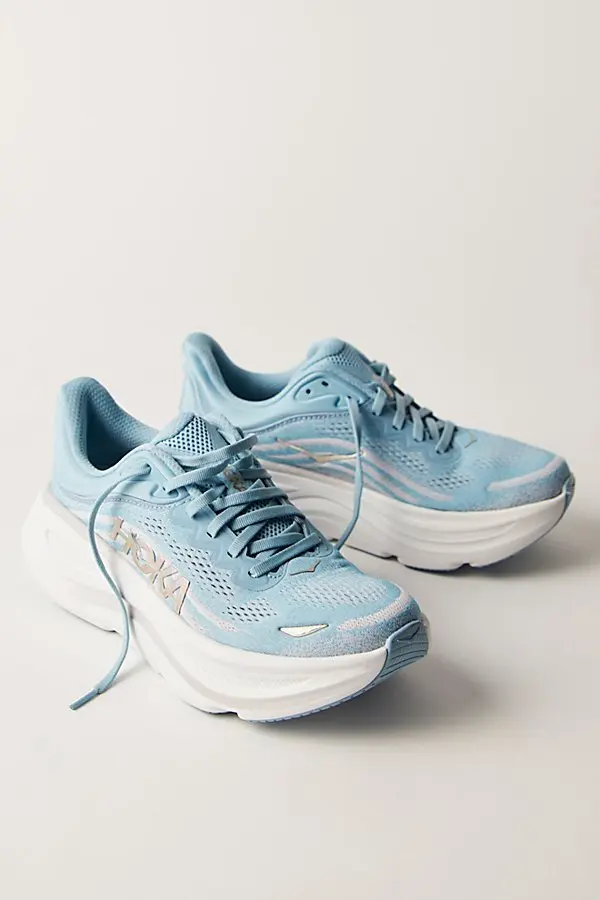 HOKA® Bondi 9 Sneakers - Raindrop/ash Grey
