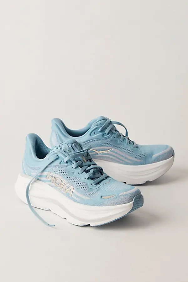 HOKA® Bondi 9 Sneakers - Raindrop/ash Grey