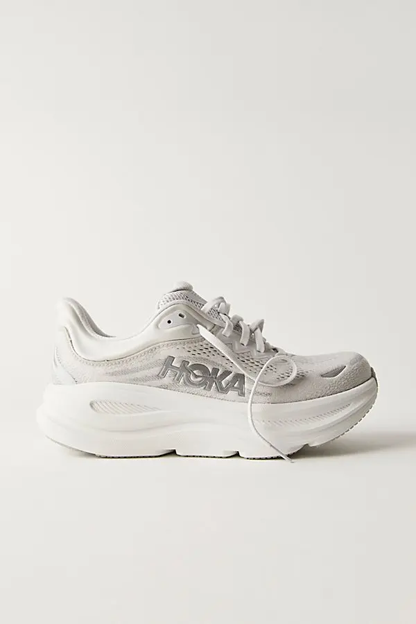 HOKA® Bondi 9 Sneakers - Stardust/silver