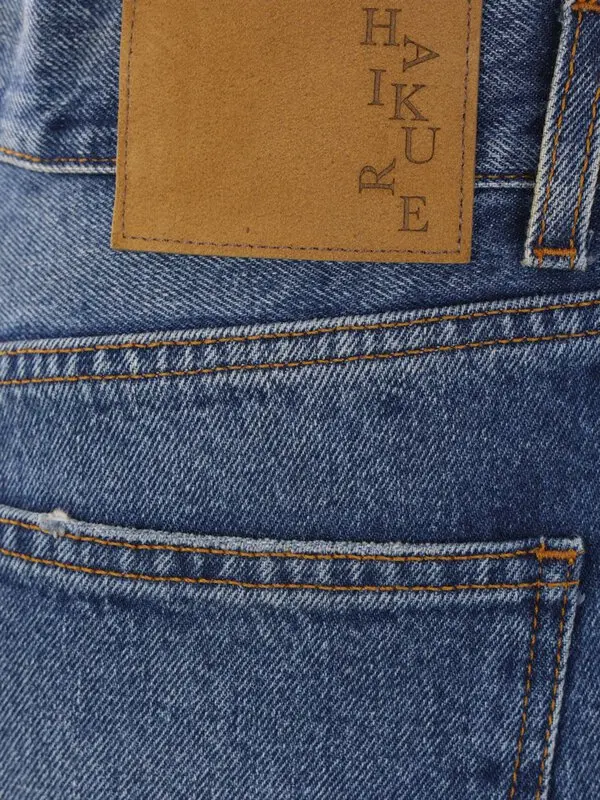 HAIKURE Korea Wide-leg Jeans - Blue