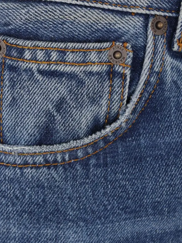 HAIKURE Korea Wide-leg Jeans - Blue