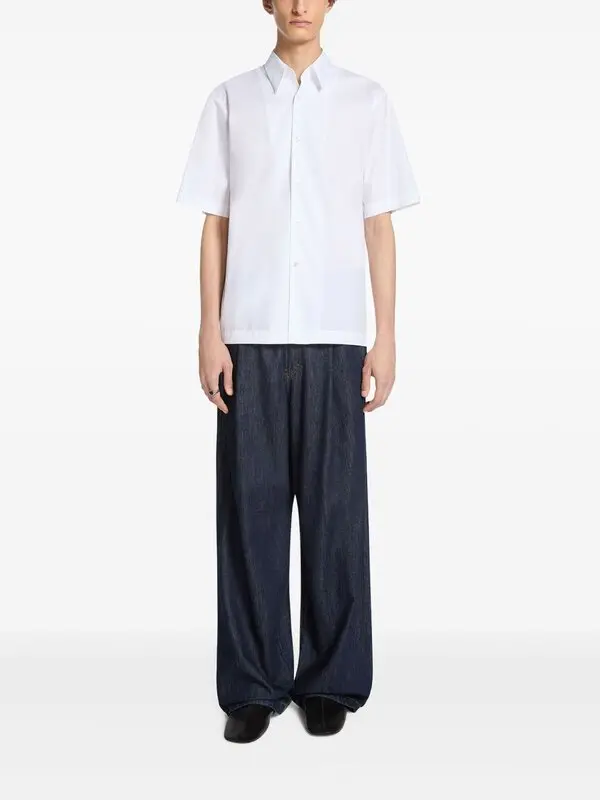Dries Van Noten Wide Pleated Jeans