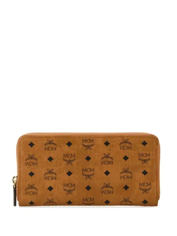 Mcm Aren Wallet - Brown