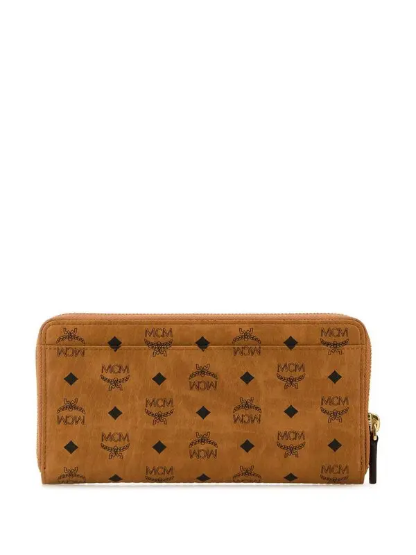 Mcm Aren Wallet - Brown