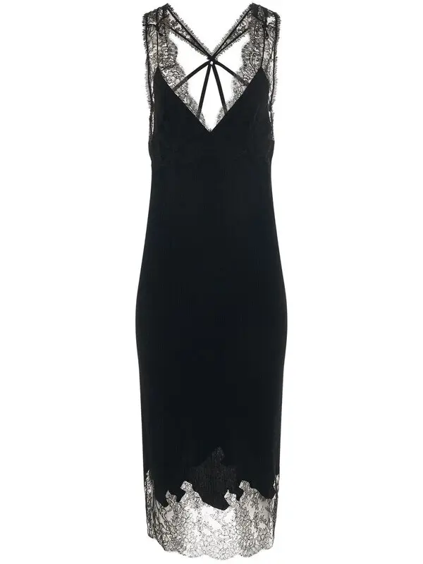 Givenchy Lace-panel Midi Dress