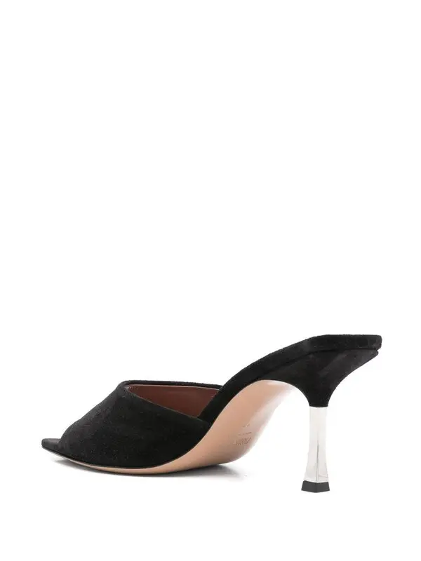 Paris Texas 75mm Lorena Mules - Black