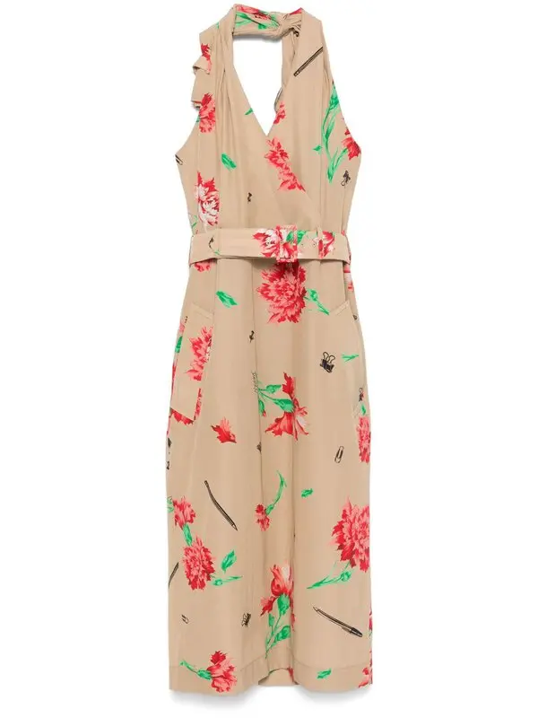 Moschino Belted Midi Dress
