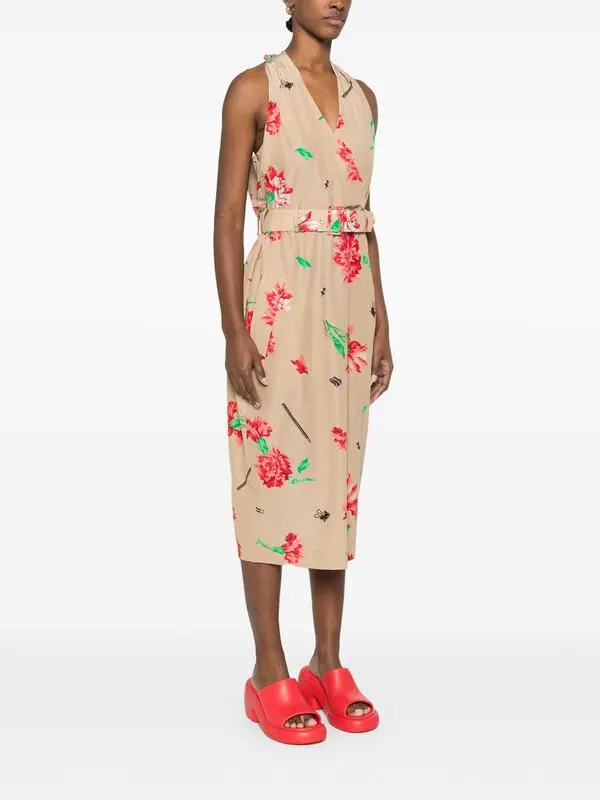 Moschino Belted Midi Dress